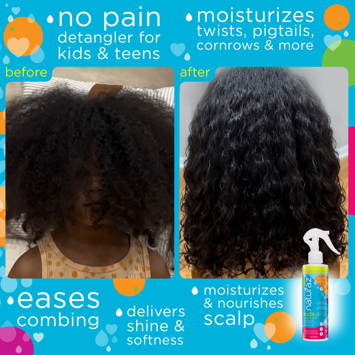 Kids Detangler & Leave-In Conditioner – Naturaz